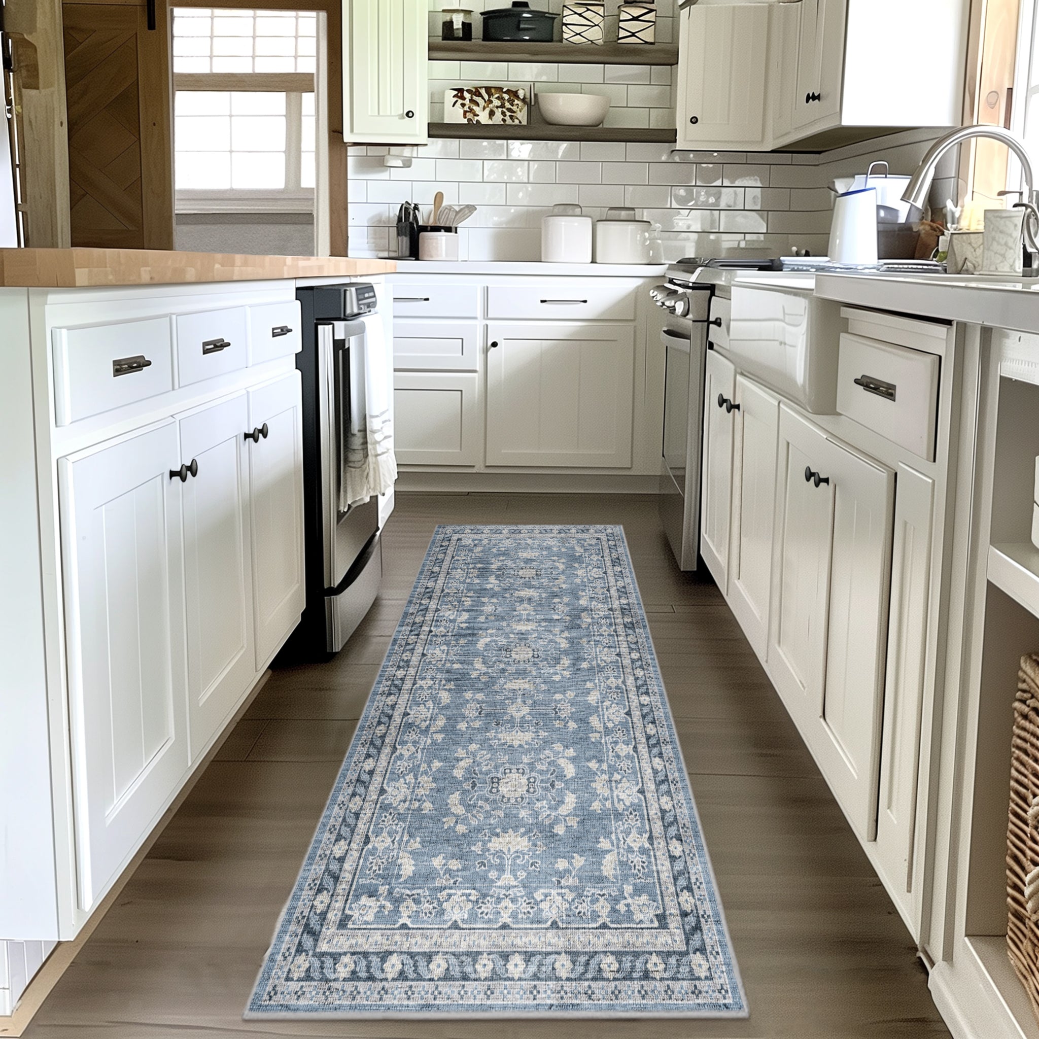 Gray kitchen rugs store