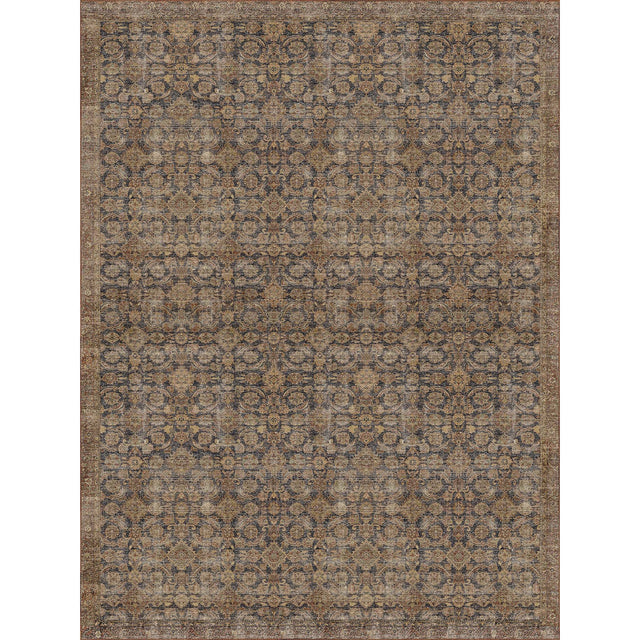 Alexa - Navy/Multi - Washable Rug– Tumble
