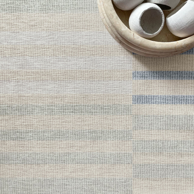 Arlo Blue/Ivory - Washable Rug– Tumble