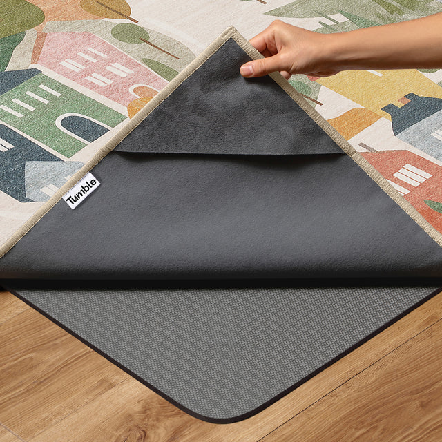 Brooklyn - Sand/Multi - Washable Rug– Tumble