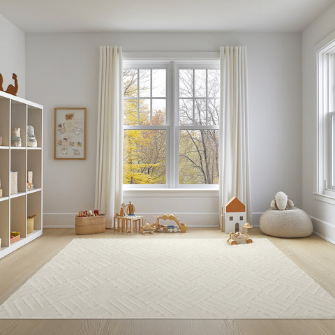 Gio Faux Fur Rug, Ivory– Tumble