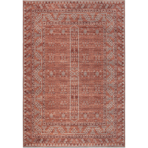 Hali - Coral/Khaki - Washable Rug– Tumble
