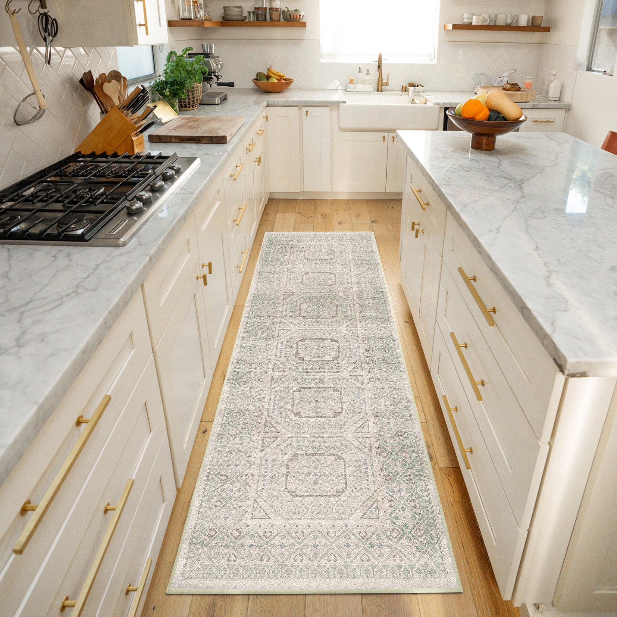 Harlow - Sage/Natural - Washable Rug– Tumble