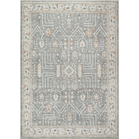 Juliet - Grey/Green - Washable Rug– Tumble