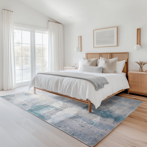 Petra - Sand/Sea - Washable Rug– Tumble