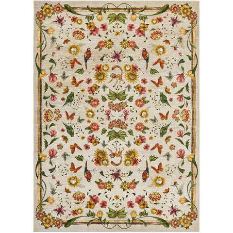 Rosa - Natural Berry - Washable Rug– Tumble