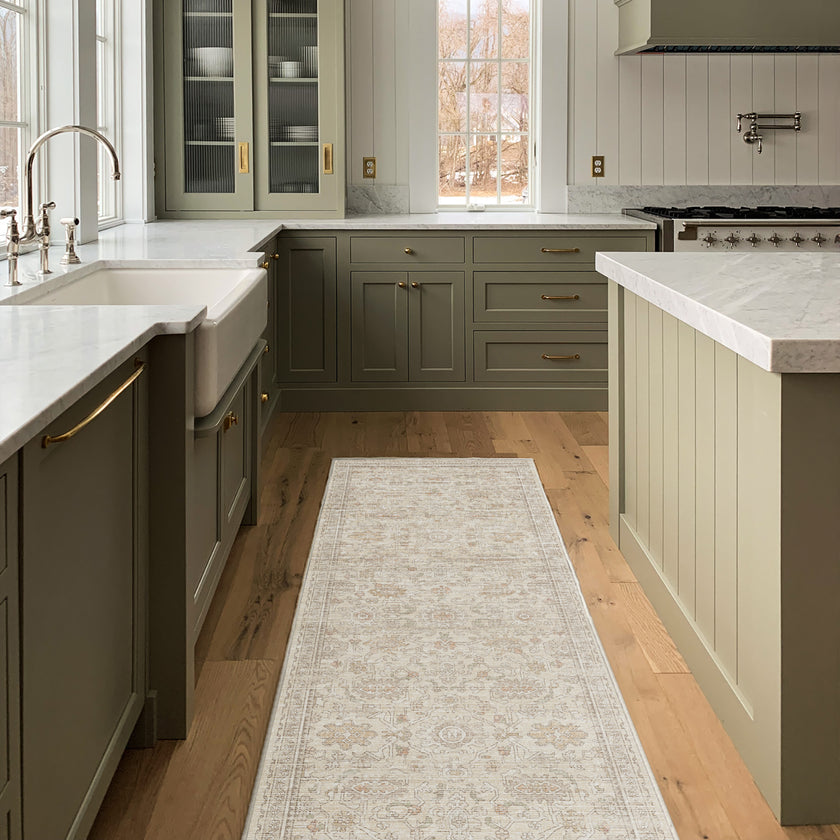 Sophia - Ivory/Beige - Washable Rug– Tumble